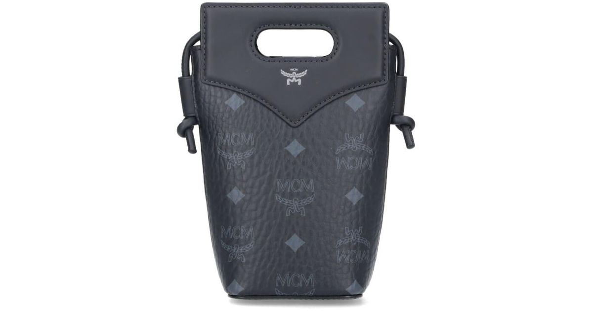 MCM Pouch Diamond in Blue | Lyst