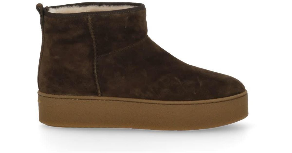 Hogan Cool Ankle Boots in Brown | Lyst UK