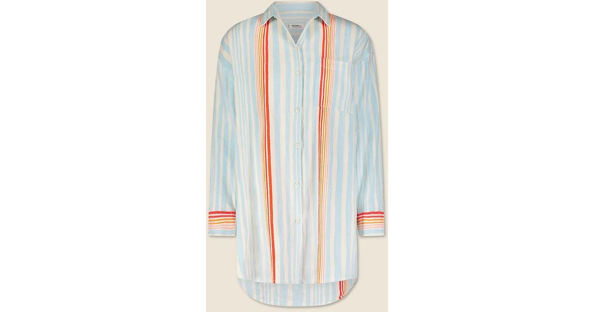 J.Crew Lemlem Mariam Shirtdress in Blue | Lyst