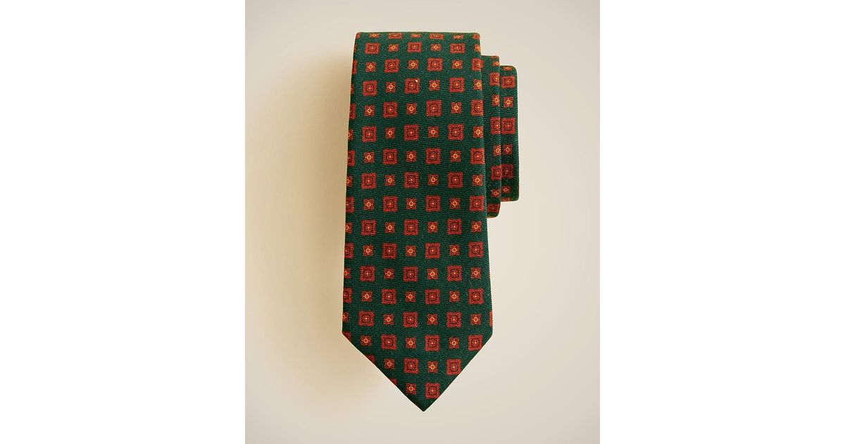 J.Crew Italian Wool Twill Tie in Green for Men | Lyst