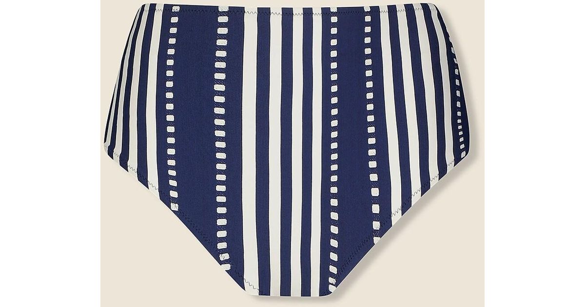 J.Crew Lemlem Elsi High-Waisted Bikini Bottom in Blue | Lyst