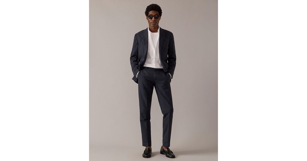 J.Crew Ludlow Slim-Fit Unstructured Suit Jacket in Blue for Men | Lyst