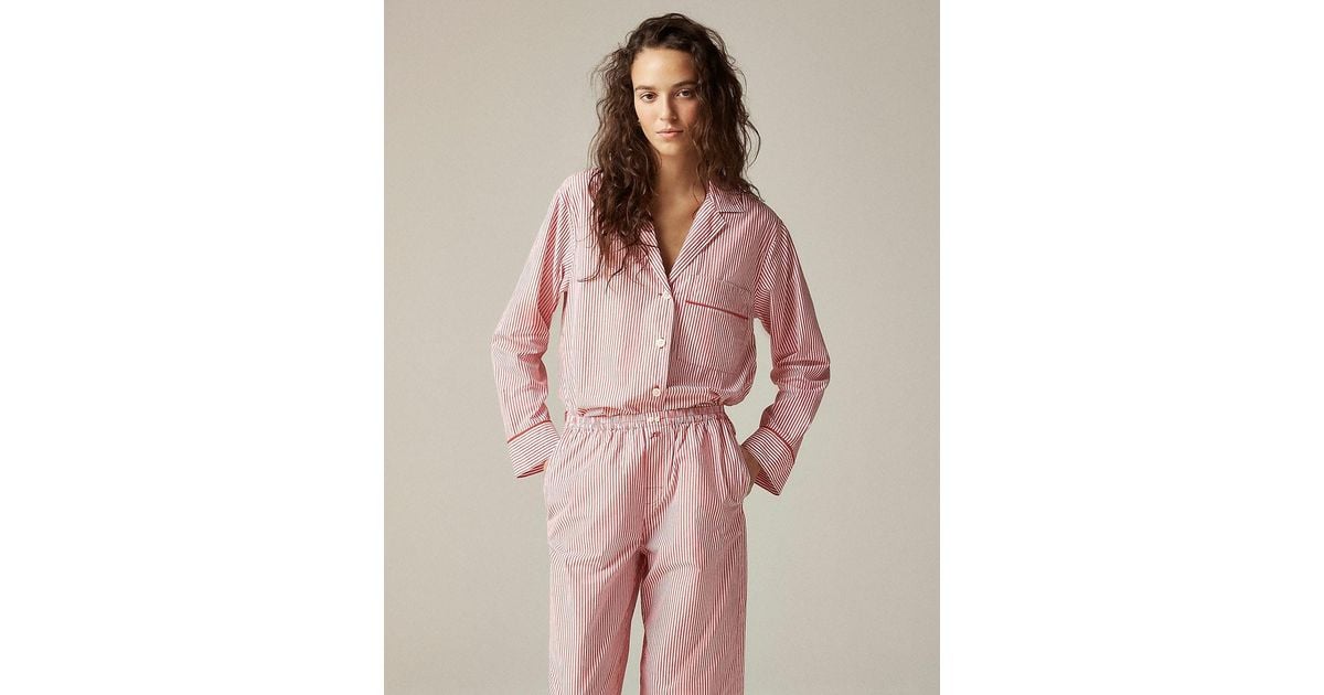 J.Crew Pajama Pant Set in Pink | Lyst