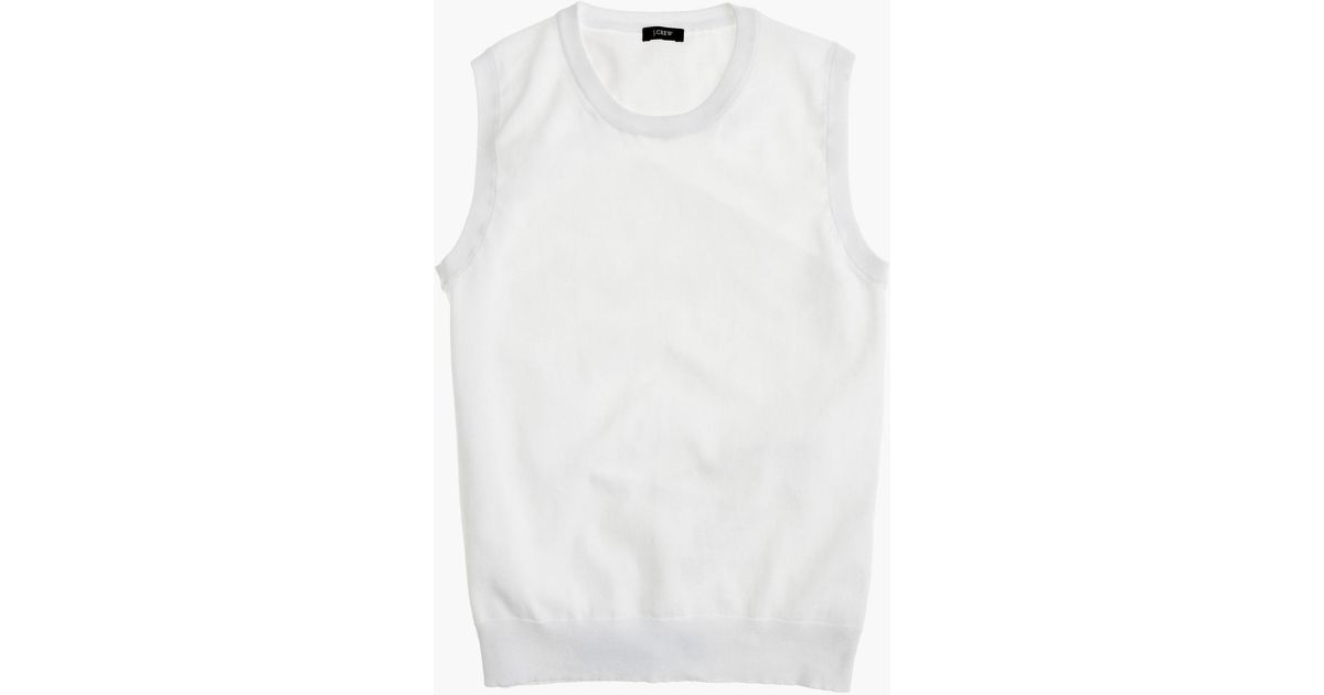 J.Crew Cotton Jackie Shell in White | Lyst