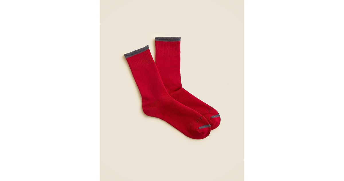 J.Crew Heavyweight Lodge Socks in Red for Men | Lyst