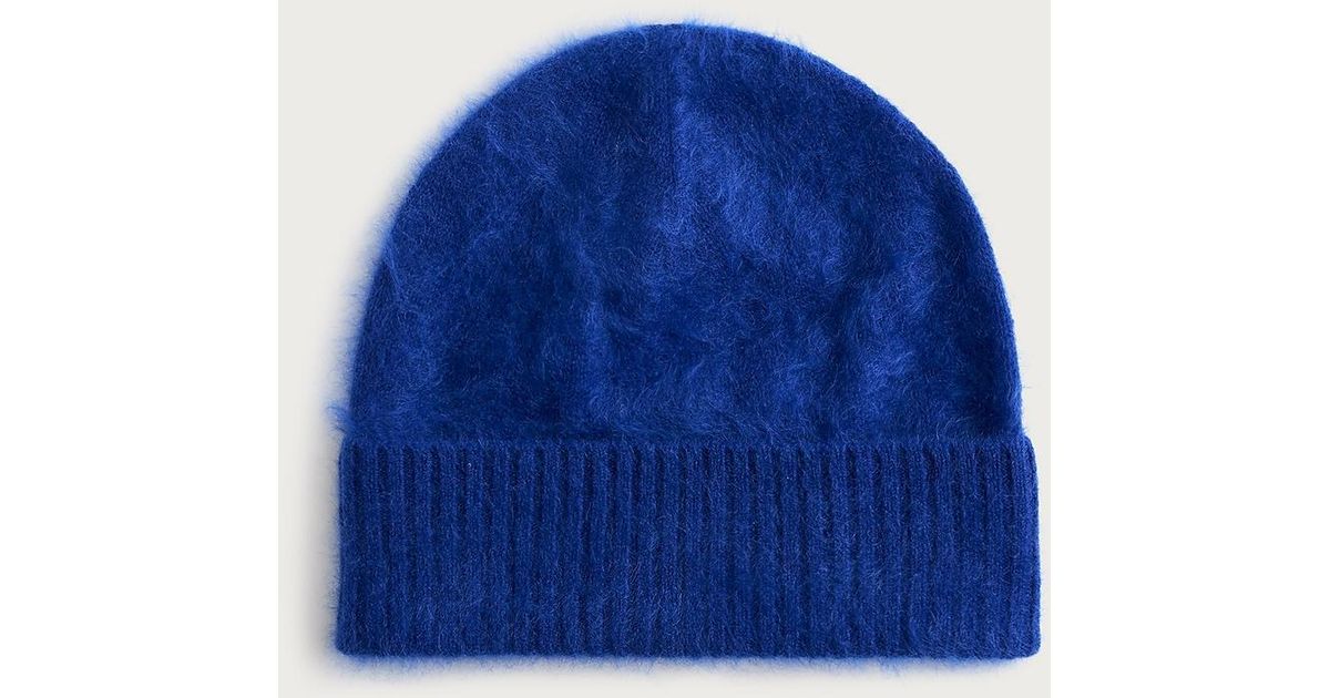 J.Crew Passport Exclusive Brushed Cashmere Beanie in Blue | Lyst