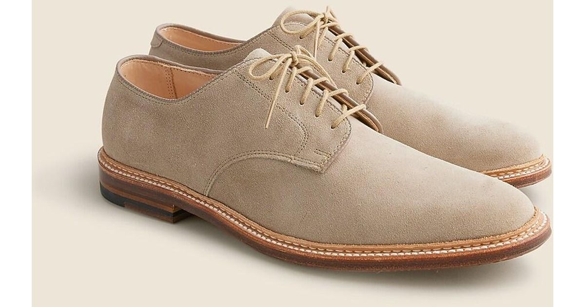 J.Crew Alden For Plain-Toe Dover Bluchers in Natural for Men | Lyst