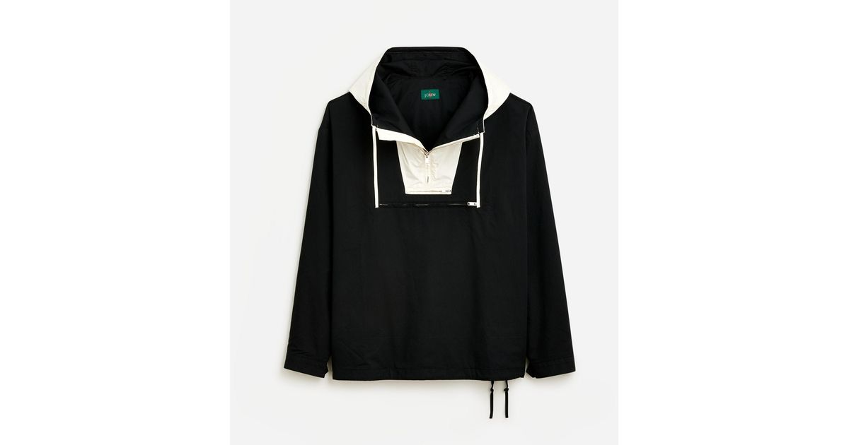 J.Crew 1989 Heritage Anorak In Cotton in Black | Lyst