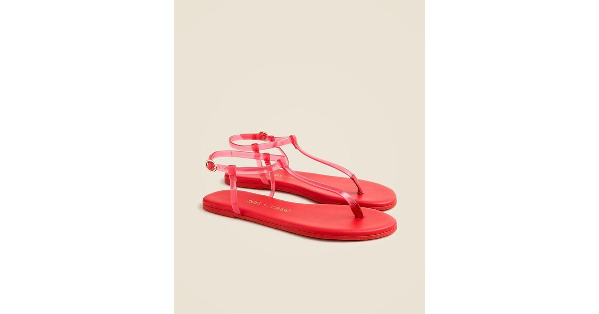 J.Crew Limited-Edition Tkees X Jelly Sandals in Pink | Lyst