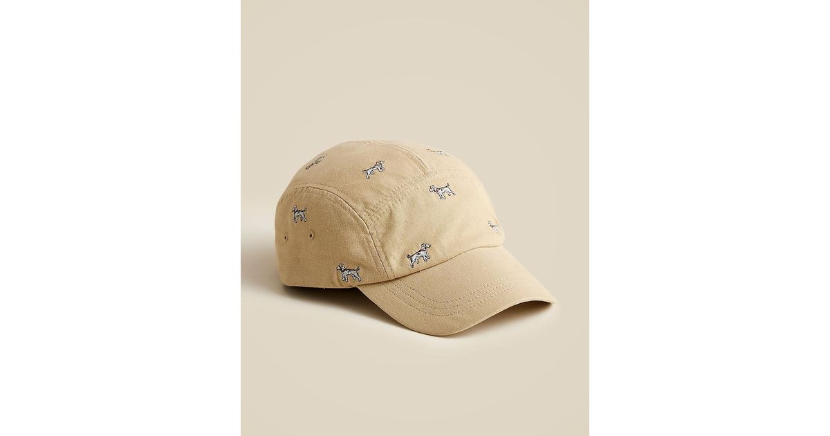 J.Crew Cotton Five-Panel Ball Cap in Natural for Men | Lyst
