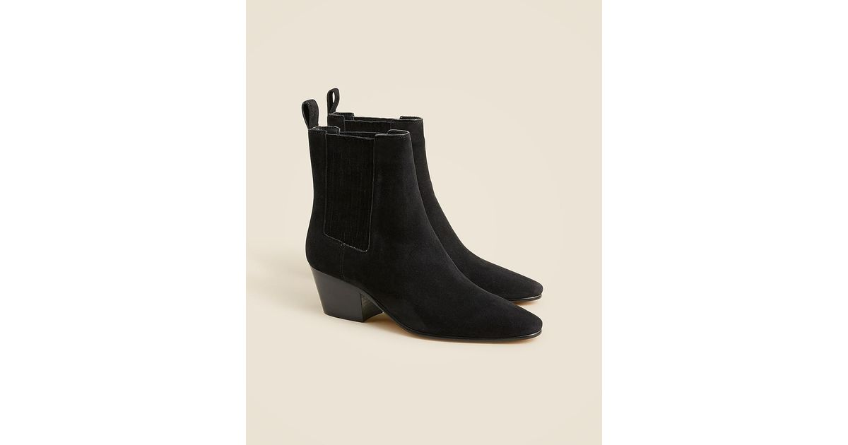 J.Crew Piper Ankle Boots in Black | Lyst