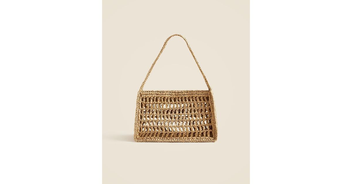 J.Crew Paros Open-Weave Bag in Natural | Lyst