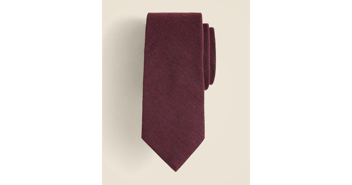 J.Crew Italian Wool-Silk Blend Tie in Purple for Men | Lyst