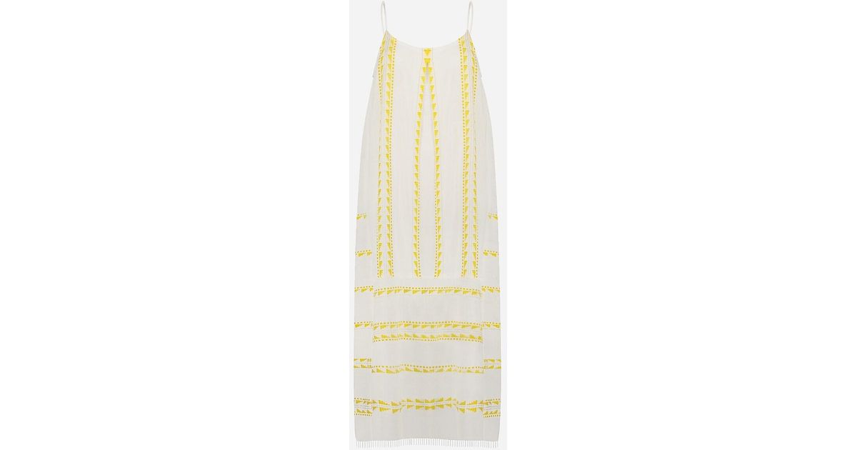 J.Crew Lemlem Abeba Slip Dress in White | Lyst