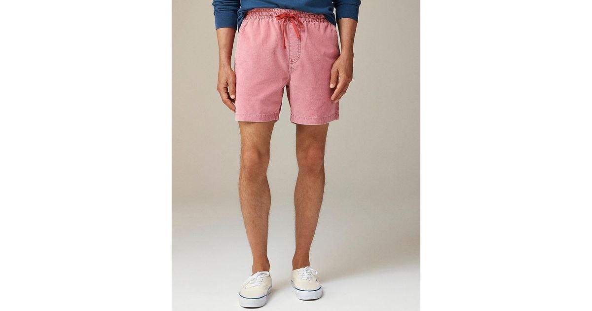 J.Crew "6" Corduroy Dock Short" in Pink for Men | Lyst