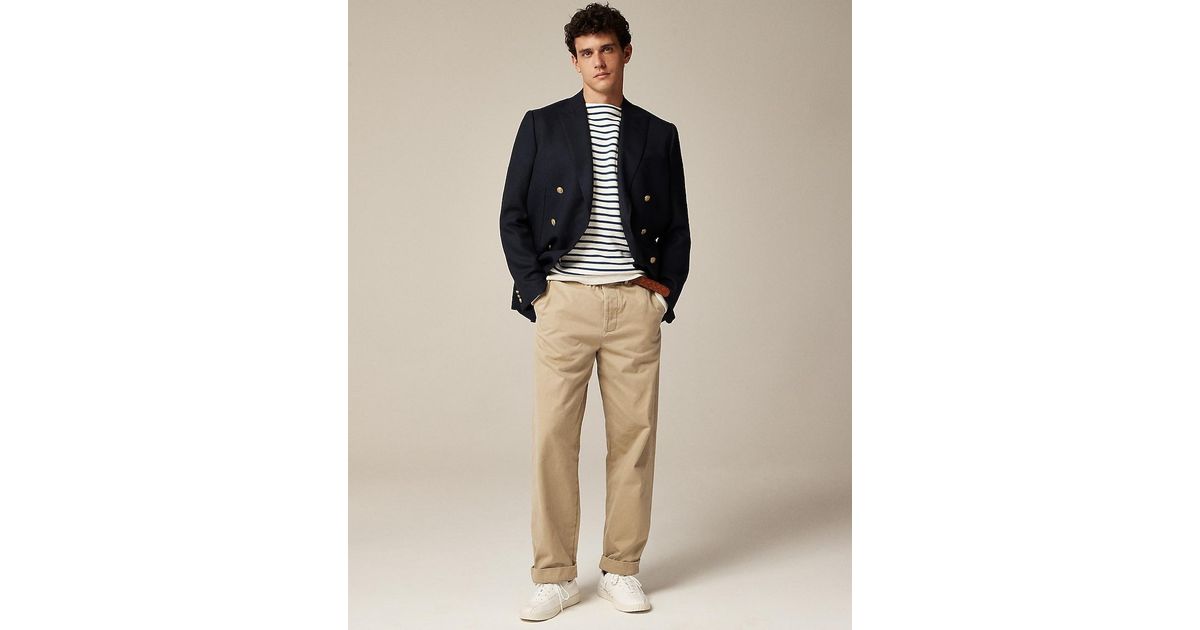 J.Crew Double-Breasted Captain's Blazer in Natural for Men | Lyst