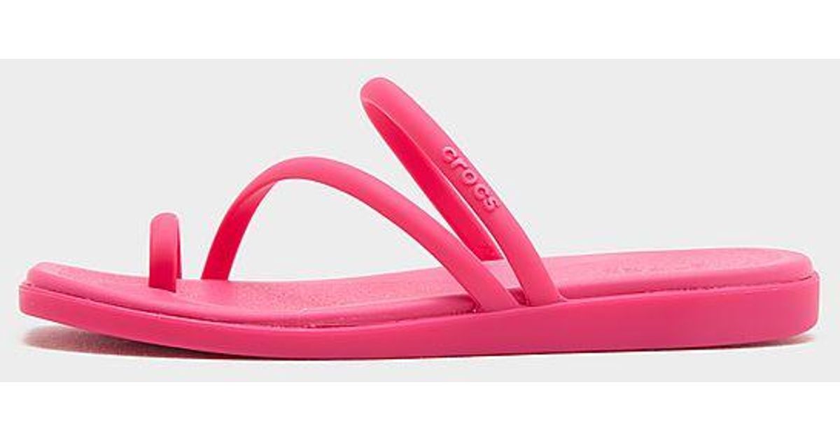 Crocs™ Miami Toe Loop Sandals in Pink | Lyst UK