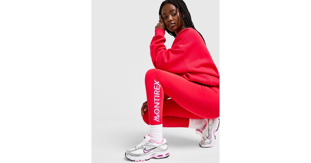 Logo Leggings di MONTIREX in Rosso | Lyst