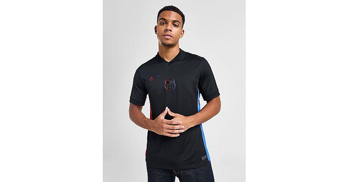Nike Fc Barcelona 2024/25 Away Shirt in Black for Men | Lyst UK