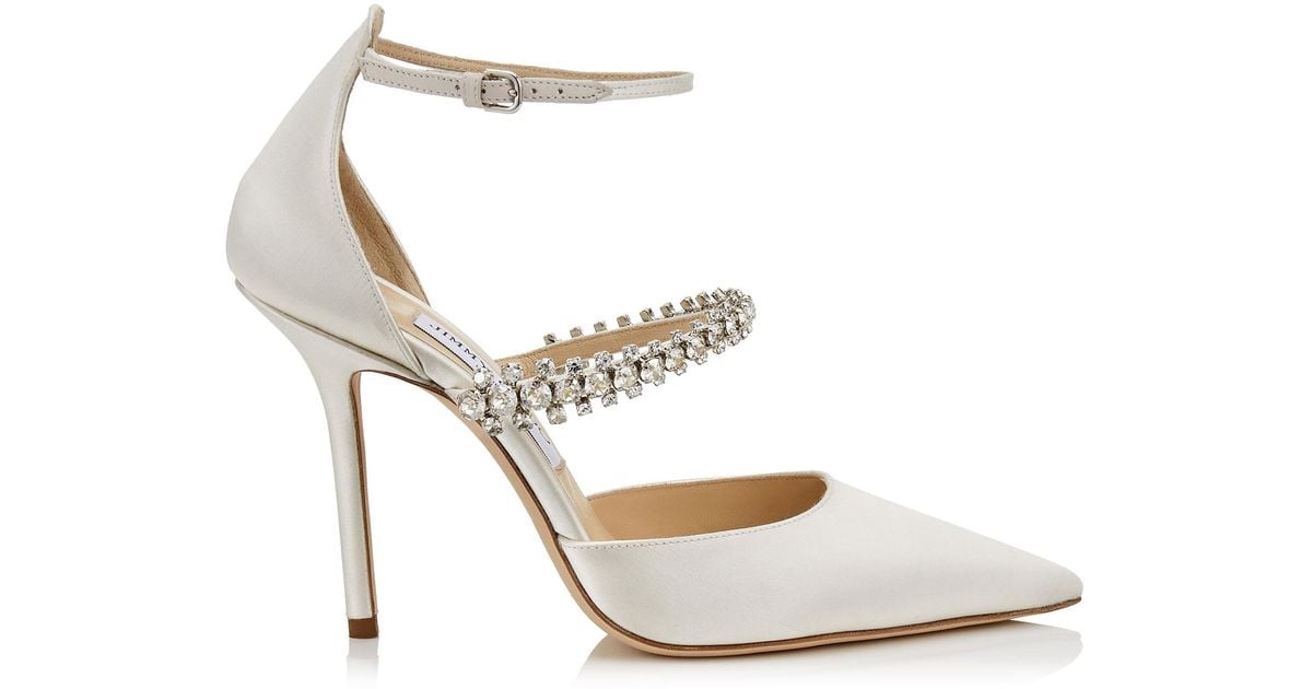Jimmy Choo Bobbie 100 Pumps in White | Lyst UK