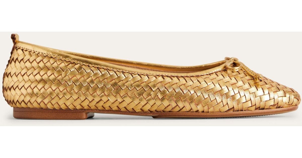 Boden Kitty Flexi Sole Ballet Pumps in Natural | Lyst UK