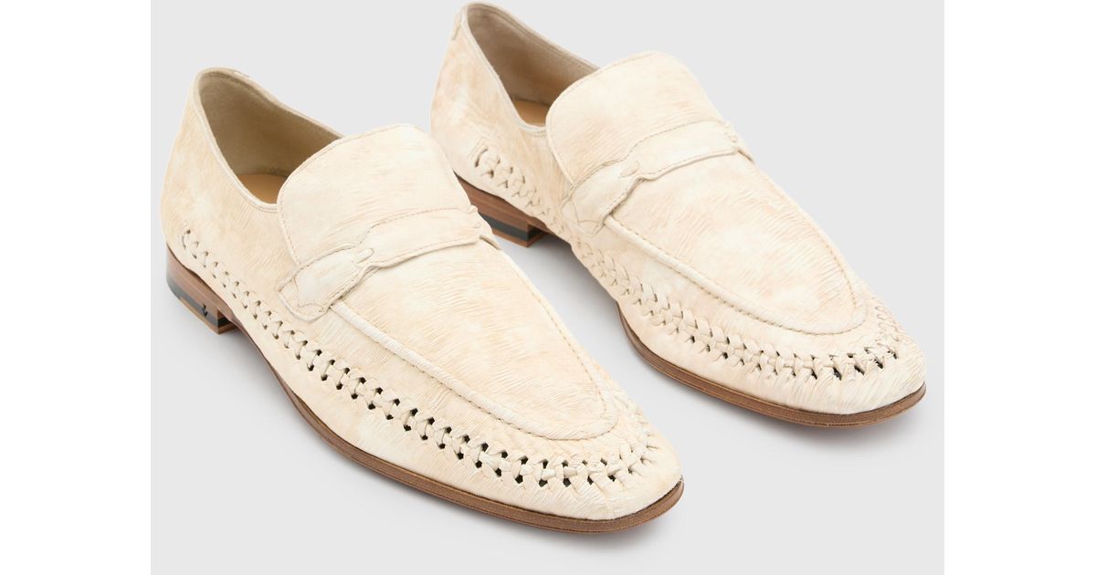 John Varvatos Merida Loafer in Natural for Men | Lyst