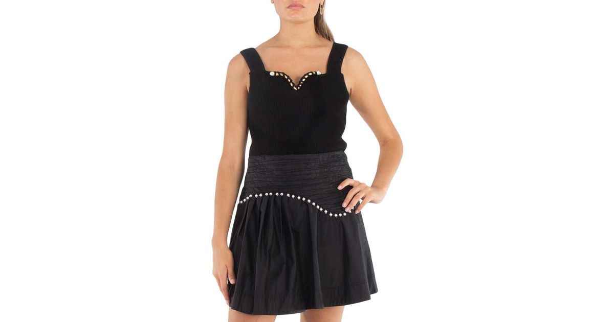 Aje. Aje Ladies Goldfoil Metal Bar Bodice in Black | Lyst UK