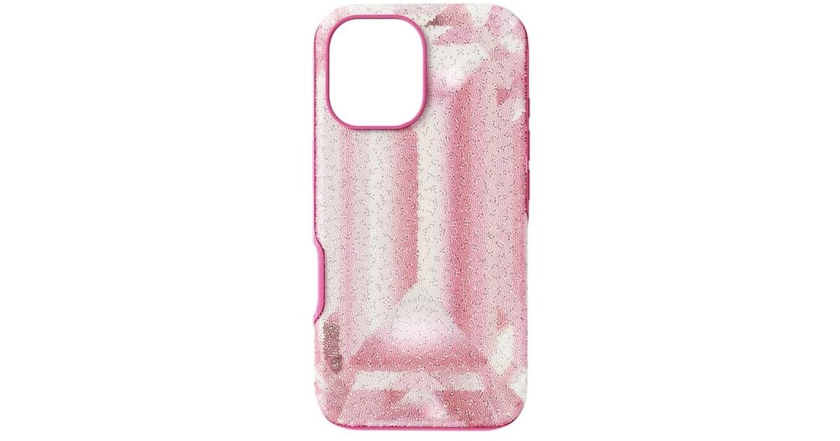 Swarovski High Smartphone Case, Crystal Print Motif, Iphone 16 in Pink ...