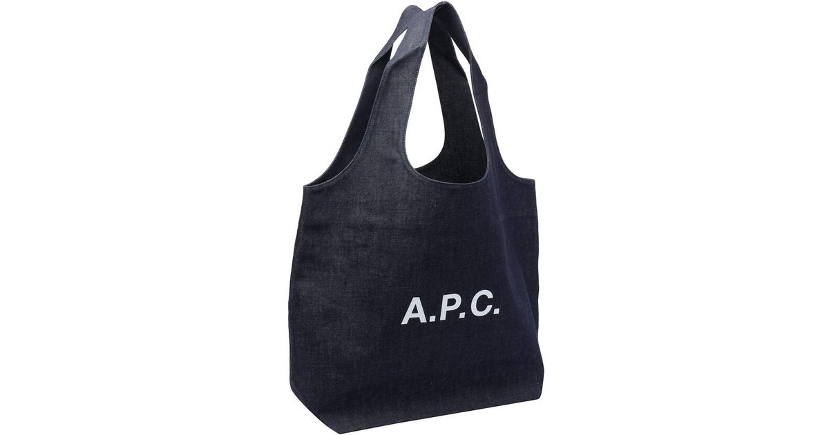 A.P.C. Ninon Tote Bag in Blue | Lyst UK