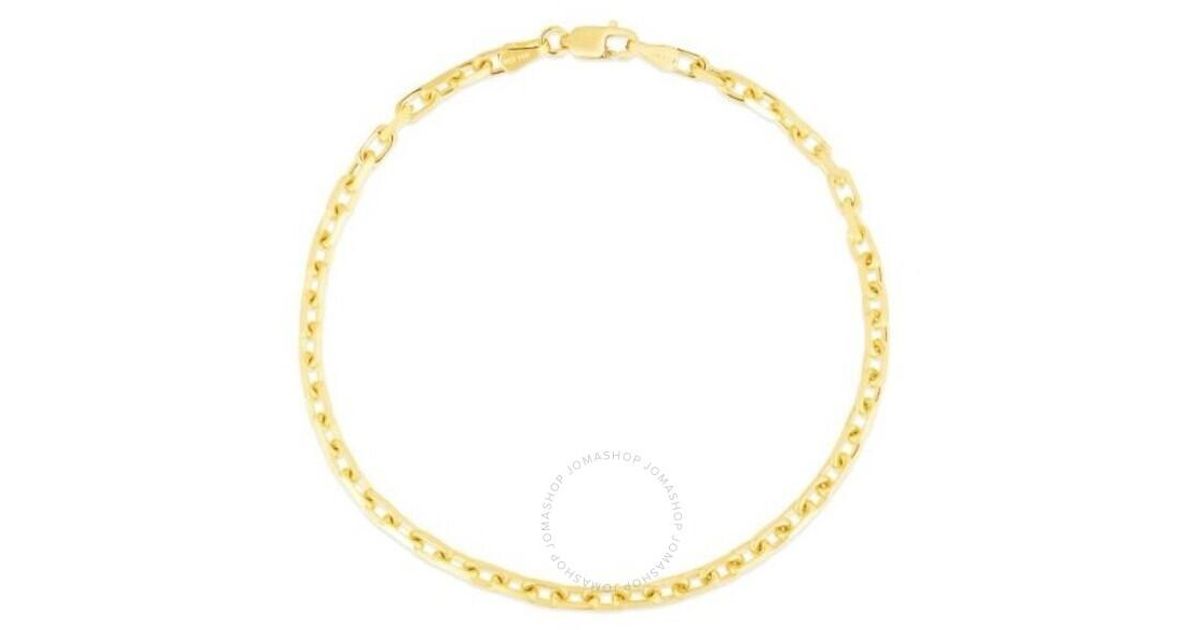 Tresorra 14k Gold French Cable Chain Bracelet in Metallic | Lyst