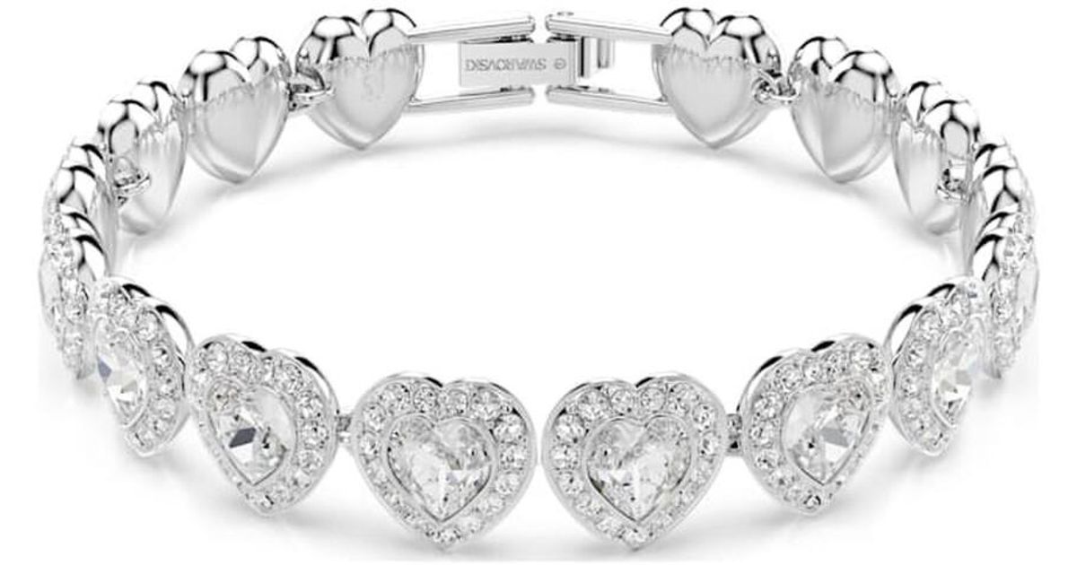 Swarovski Ariana Grande X Mixed Cuts Tennis Bracelet in Metallic | Lyst