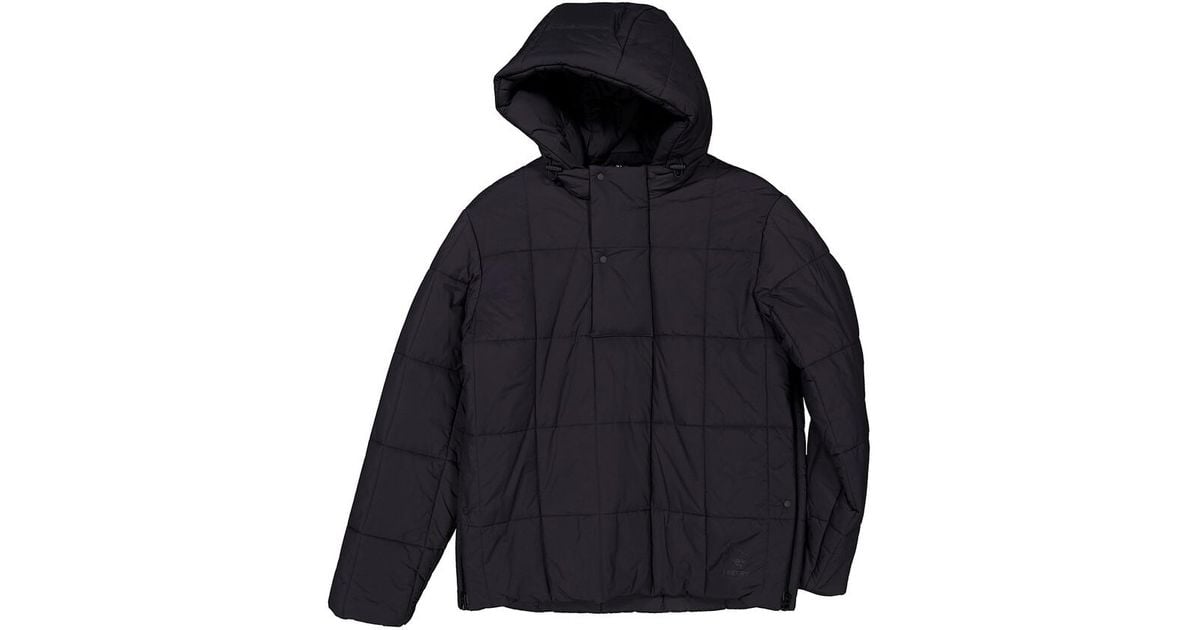 Burberry Quilted Nylon Half Zip Jacket in Black for Men | Lyst