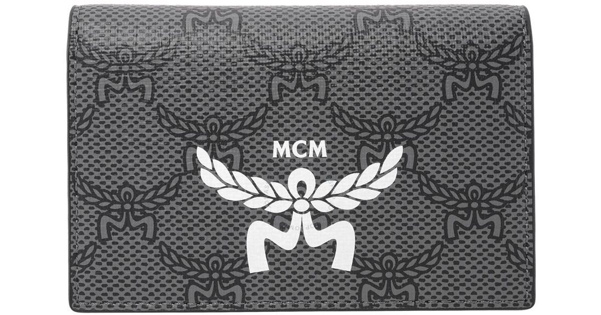 MCM Dark Himmel Card Case in Gray | Lyst