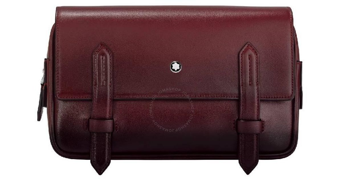 Montblanc Meisterstuck Leather Messenger Bag in Purple | Lyst