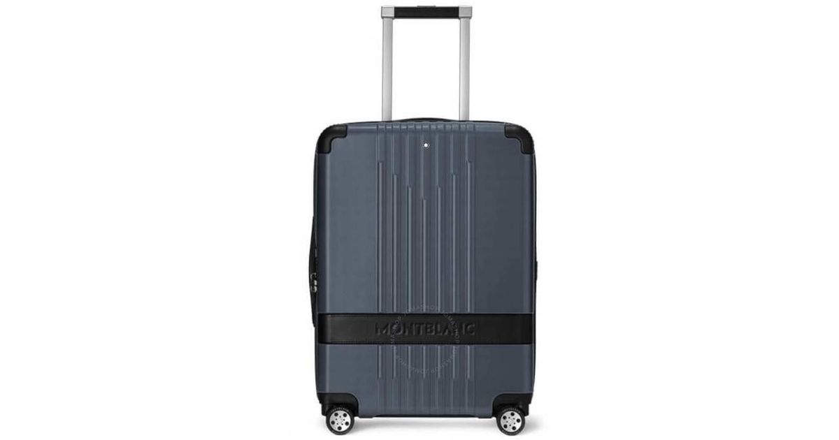 Montblanc Embossed Logo Cabin Trolley in Blue | Lyst