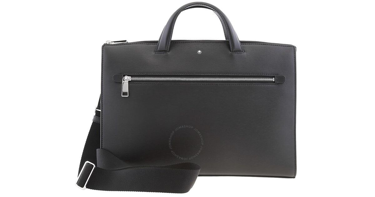 Montblanc Leather Meisterstuck 4810 Ultra Slim Document Case in Black ...
