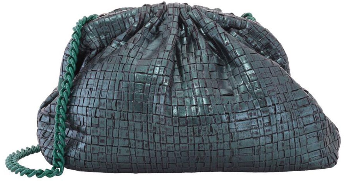 Maria La Rosa Mini Game Laminated Clutch Bag in Blue | Lyst Australia