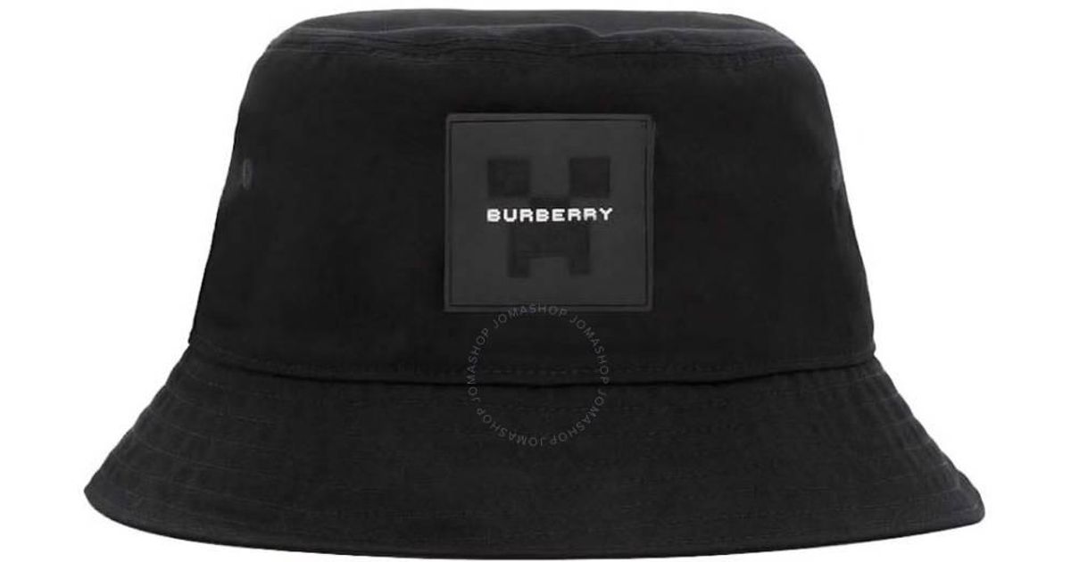 Burberry X Minecraft Gabardine Bucket Hat in Black | Lyst UK