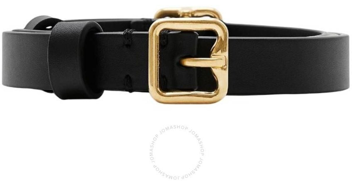 Burberry Leather Double B Buckle Belt in Black | Lyst UK