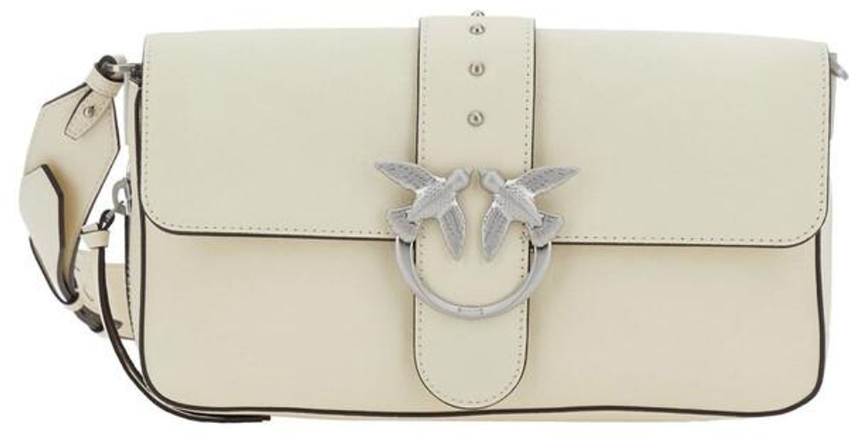 Pinko Love One Crossbody Bag With Love Birds Buckle And Adjustable ...