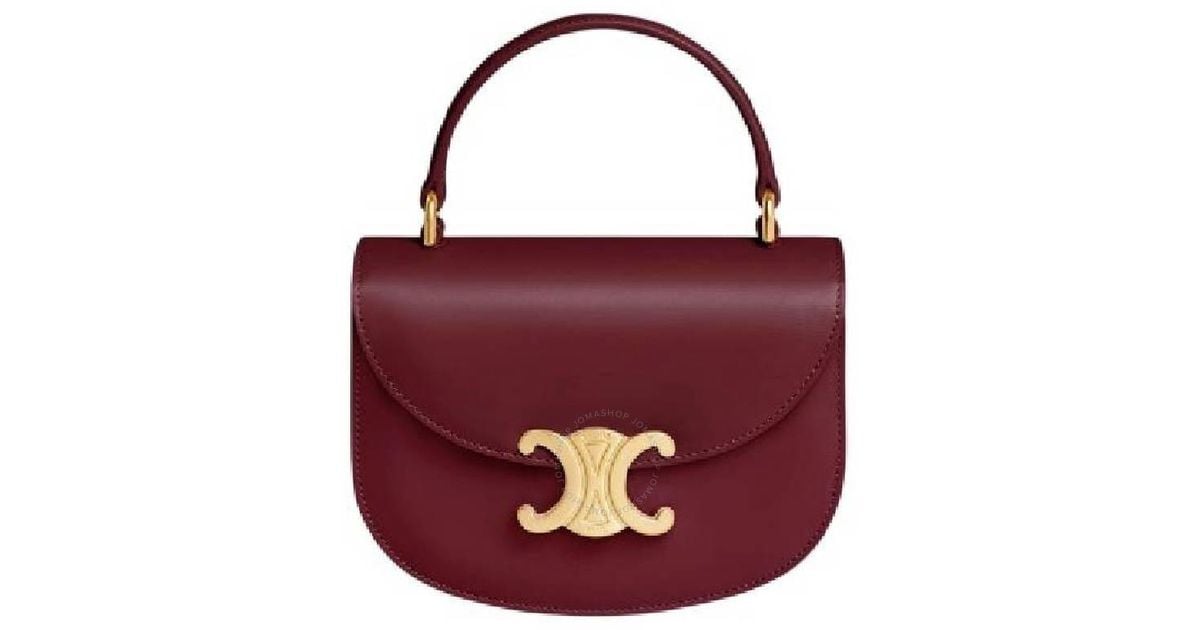 Celine Mini Besace Clea in Red | Lyst Canada