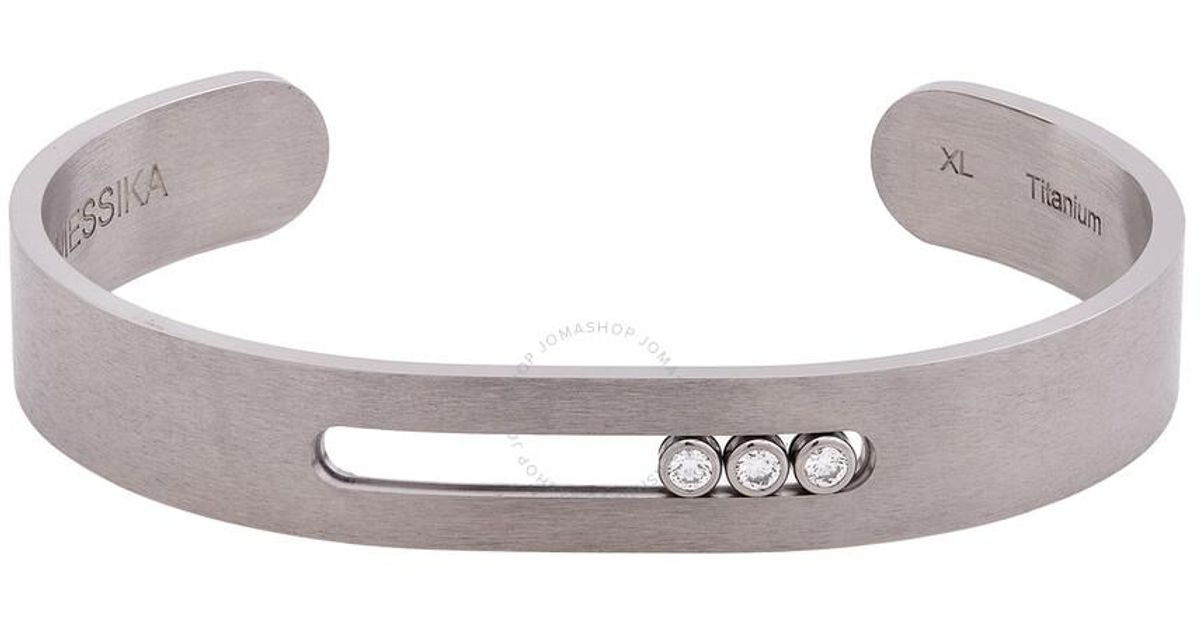 Messika Move Titanium Diamond Bracelet in Metallic for Men | Lyst