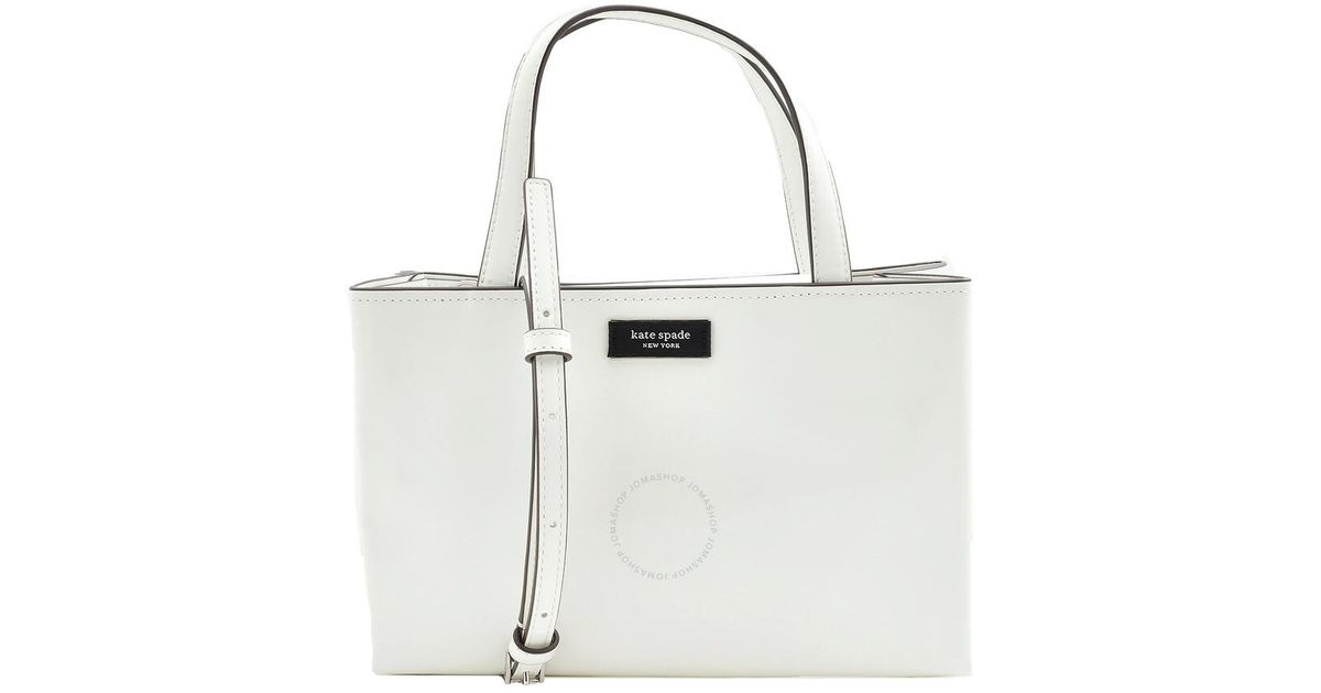 Kate Spade Sam Icon Small Tote in White | Lyst