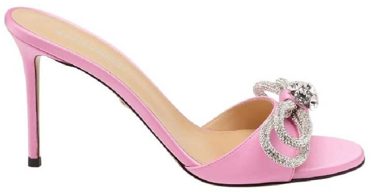 Mach & Mach Crystal Bow Stiletto Heel, Brand Size 35 (Us in Pink | Lyst UK