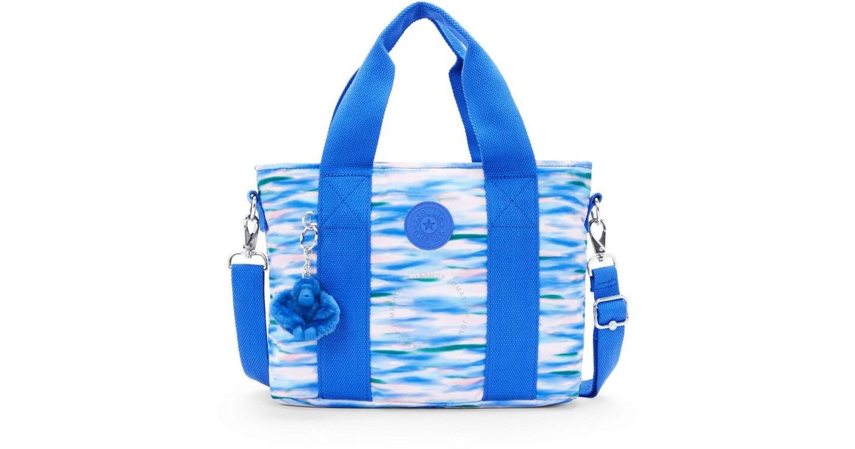 Kipling Minta Medium Tote Bag in Blue | Lyst