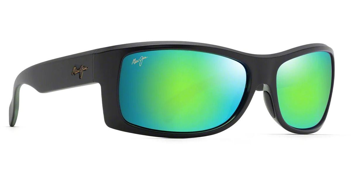 Maui Jim Equator Mauigreen Wrap Sunglasses Lyst