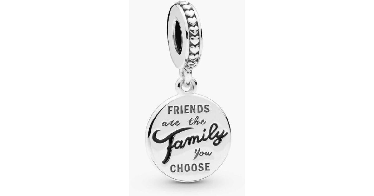 PANDORA Tag Dangle With Enamel in White | Lyst UK