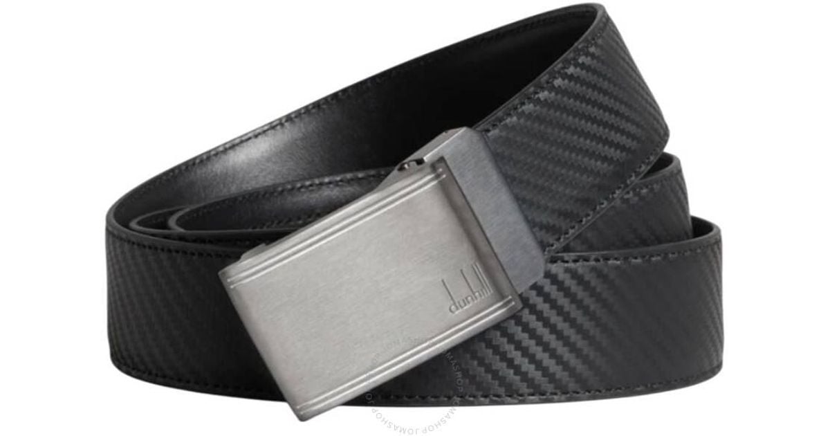 dunhill Automatic Racing Buckle 35Mm Chassis Leather Belt, in Black for ...