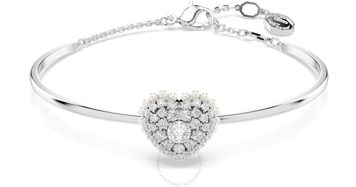 Swarovski Hyperbola Soft Bangle Hrt Rhodium Shiny in Metallic | Lyst