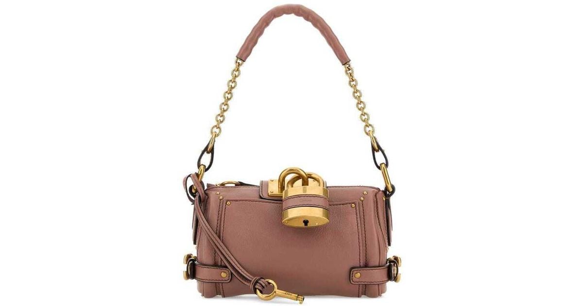 Chloé Antiqued Leather Small Paddington Shoulder Bag Nougat Borse A ...